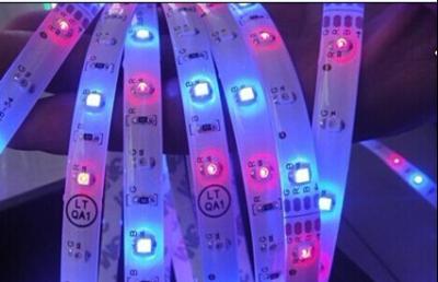 China 24VDC IP65 SMD 5050 LED Strip Epistar 60 Leds / Meter 72 Watt Purple LED Strip for sale