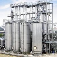 China Vacuum Forced Circulation Automatic MVR Evaporator for Methanol Essential Oil 55kW for sale