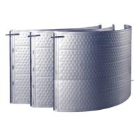 China Stainless Steel Pillow Plate Heat Exchanger 0.3-1.2mm High Pressure for sale