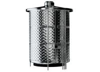 China 316L Stainless Steel 500L Beer Fermentation Dimple Jacketed Tank Laser Welded for sale