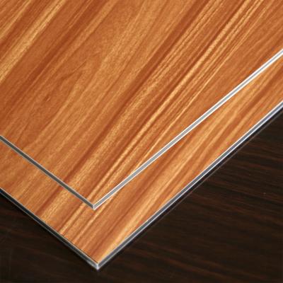 China wooden design Alucobond low-density polyethylene core interior decoration for sale
