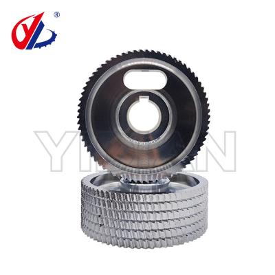 China 140X35XH50mm Holzbearbeitungs-Stahlvorschubrad für vierseitige Hobel- und Kehlmaschinenteile zu verkaufen