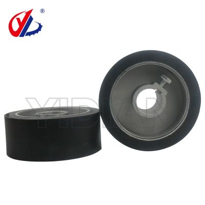 Cina 120*30*50mm Ruota di alimentazione a rulli di gomma nera per la lavorazione del legno in vendita