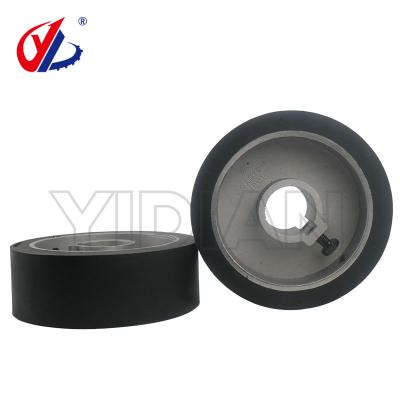 China 140*35*50mm Black Rubber Feeding Roller For Woodworking Two Sided Planer Machine for sale