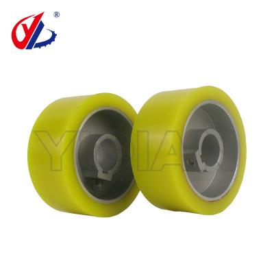 China Four Sided Planer Polyurethane Feeding Roller 120X30X50 PU Press Wheel for sale