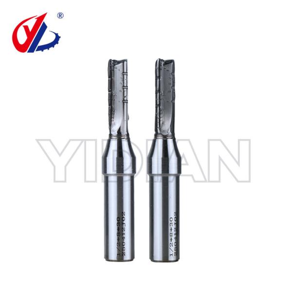 TCT Driehoekige stagged tand rechte cutter 1/2 Schank TCT 3 Flute rechte cutter