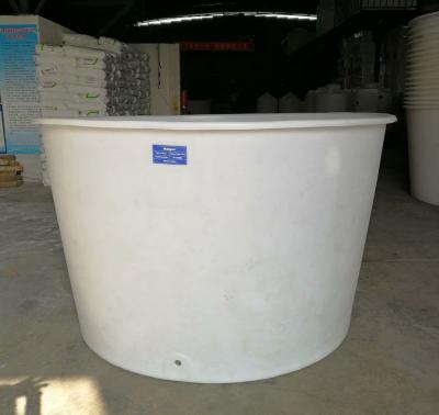 China 1000gallon Food Grade Round large Open Top Aquaculture plastic fish farm tank for shrimp and fish for sale