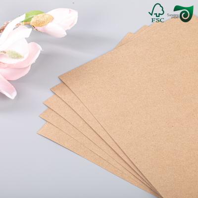 FSC 0.3mm 0.7mm Light Brown Durable Reusable Kraft Tex Paper For Food Storage