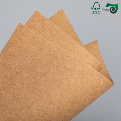 China High Quality Kraft Liner Board In 80GSM 100GSM Grades Superior Extensible Kraft Paper Tailored For Cement Bags FSC for sale