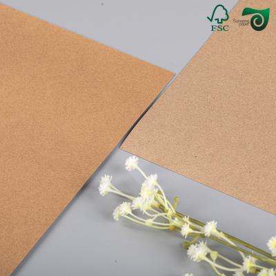 China FSC Virgin Reddish Brown Kraft Wrapping Paper Rolls For Custom Wrapping Boxes for sale