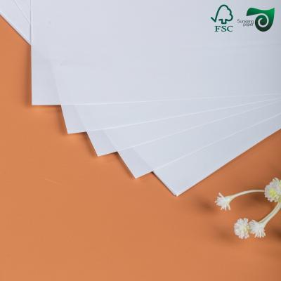 China 210gsm 220gsm Double Sided Coated Thermal Cardboard Paper For Airline Tickets FSC for sale