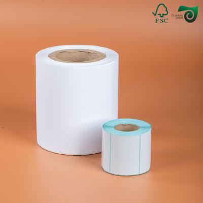 China FSC Adhesive Sticker Paper 180um Smooth Waterproof PET Synthetic Paper For Banners for sale