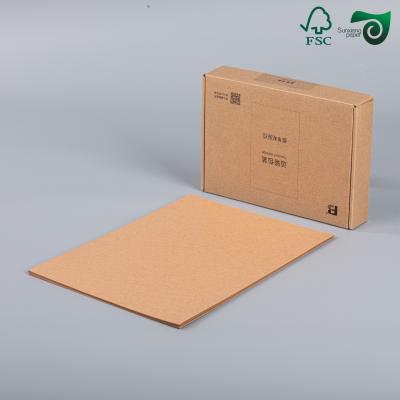China FSC Virgin Reddish Brown Kraft Wrapping Paper Rolls For Custom Wrapping Boxes for sale