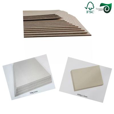 China FSC Smooth High Stiffness Grey Board 2600gsm Premium Material For Packaging  Book Binding for sale