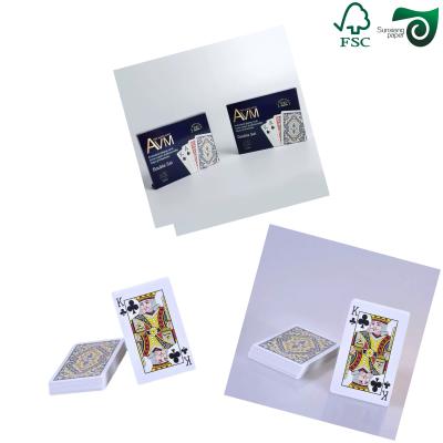 China 330gsm 310gsm Black Blue Core C2S Board For Making Playing Game Cardboard Art Paper FSC for sale