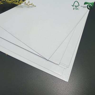 China FSC 110lb  300gsm Cover Cardstock White Glossy Printable Paper For Playing Cards for sale
