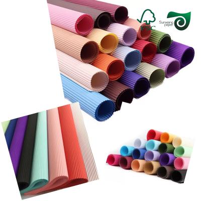 China White  Colorful F Flute Corrugated Cardboard 36 48 Inch For Flower Cosmetic Gift Packaging for sale