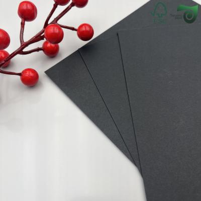 China FSC 160gsm 180gsm 11"  17" Fold Resistant Black Chipboard  Ideal For Book Covers for sale
