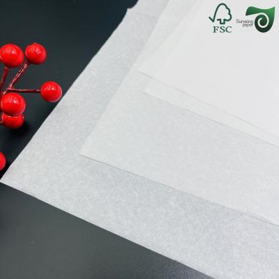 China 40gsm 50gsm Silicone Oil Paper Greaseproof And High Temperature Resistant Food Grade Paper for sale