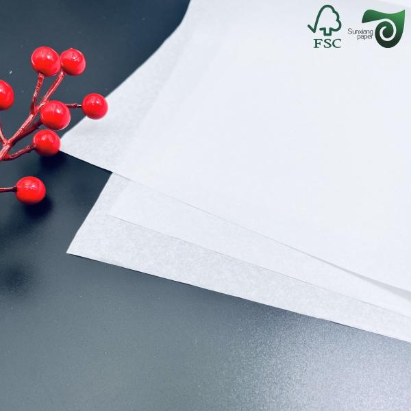 Quality FSC PFAS Free 45gsm 50gsm Uncoated Food Wrapping Paper Kit3 Kit7 High Temperature Resistant for sale