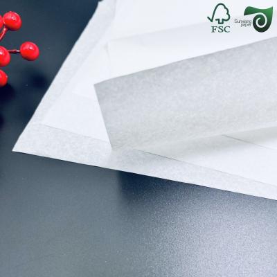 China FSC Food Grade Double Side Silicone Coated Greaseproof Paper Sheets  For Food Packaging for sale