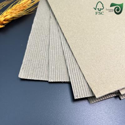 China Fluted Cardboard Sheets Made From Recycled Pulp Packaging Pads And Paper Filler Inserts In Brown White And Black Colors for sale