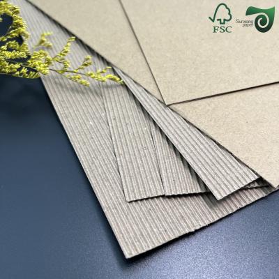 China E F Flute Brown Black Corrugated Cardboard 110gsm 120gsm 150gsm  Various Thicknesses for sale