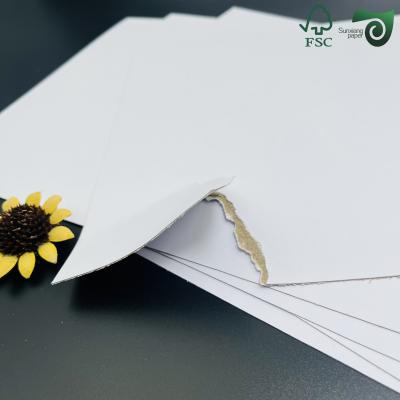 China 300g Recycled Duplex Board With Grey Back For Notebook Covers Coated Duplex for sale