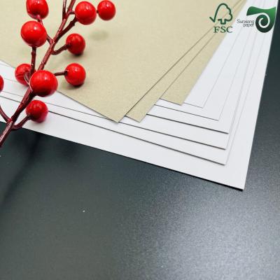 China 300g Recycled Duplex Board With Grey Back For Notebook Covers Coated Duplex for sale