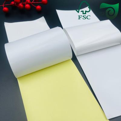 China 65gsm Single Sided Coated Label Paper For Beer Bottles 61cm 86cm Large Rolls for sale