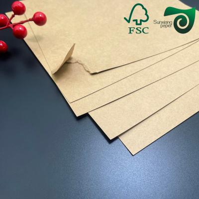 Китай Бумажный картон FSC 300 г/м² коричневый небеленый крафт-бумаги в рулоне, ширина 70 см, для упаковки фаст-фуда продается