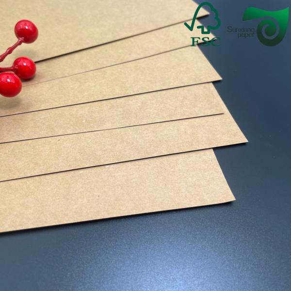 Quality FSC Unbleached Kraft Paper 18g PE Coating For Superior Grease Resistance for sale