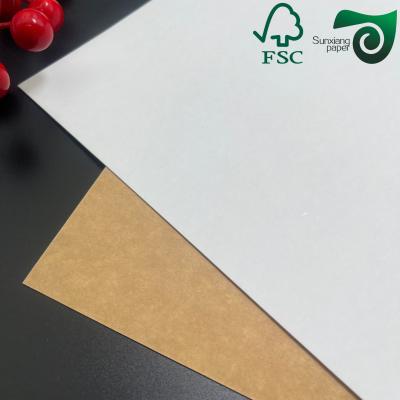 China FSC Anti Curl Testliner White Coated Kraft Paper For Dry Food Packaging 200gsm for sale