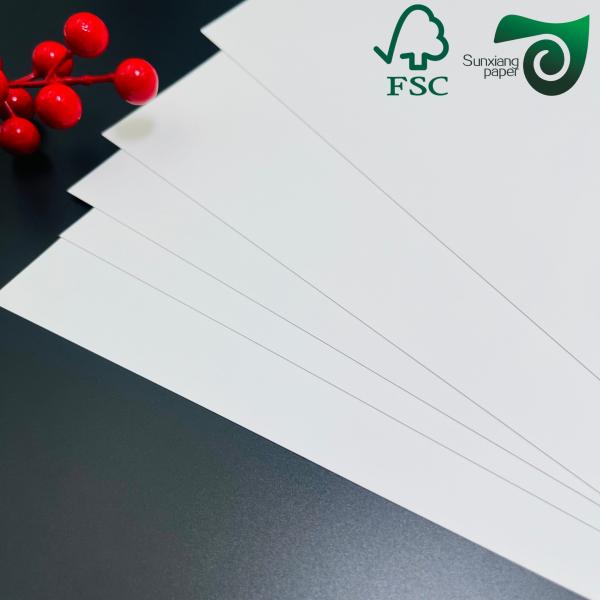 Quality Ivory SBS Paper Board Single Sided Coated White Paper 350gsm 375gsm 70cm 100cm for sale