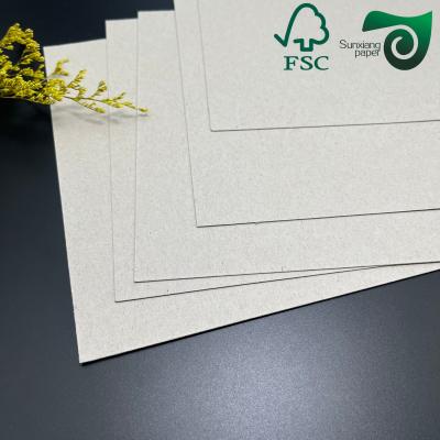 China FSC Certified Gray Book Binding Board  Kraft Chipboard Paper For Book Covers for sale