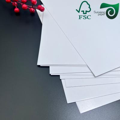 China FSC Certified White Water Absorbent Paper 230g 250g  For Coaster Board Applications for sale