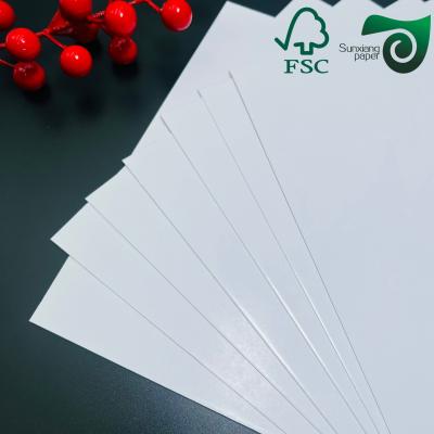 China FSC Certified Double Sided Coated Glossy Art Card Stock High Whiteness C2S Art Board for sale
