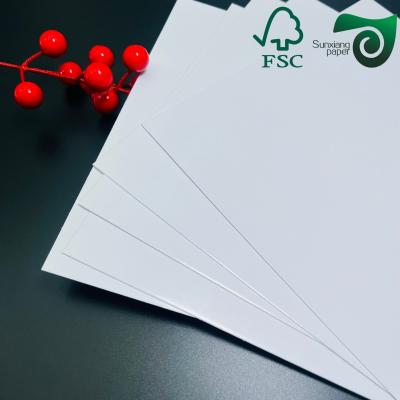 China FSC C2S Glossy White Cover Paper 250gsm 12pt For Printing  88cm 66cm  70cm 100cm for sale