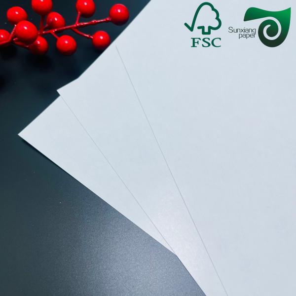 Quality FSC 300gsm Playing Card Paper Double Side White With Black Core 450mm 320mm for sale
