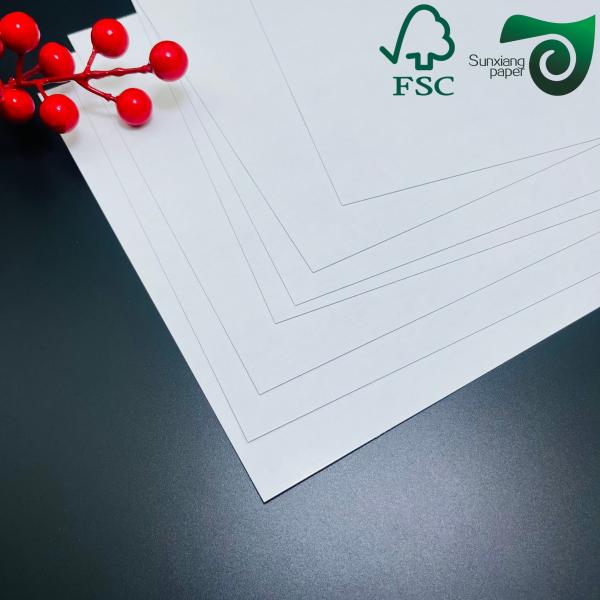 Quality 300gsm 330gsm White Coated Cardboard Playing Card Black Core Double Side Glossy for sale
