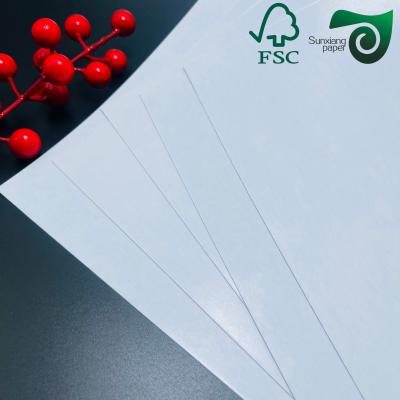중국 카드 생산을 위한 150g 반짝이는 흰색 종이 FSC 판매용