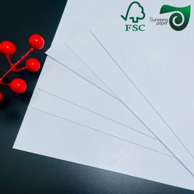 중국 양면 백색 무광 코팅 아트지 250g 300g 25 36 인치 FSC 유광 아트지 판매용