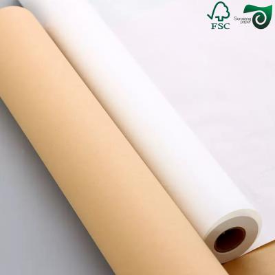 Cina 150gm 170gm 190gm Virgin White Kraft Paper Rolls 24