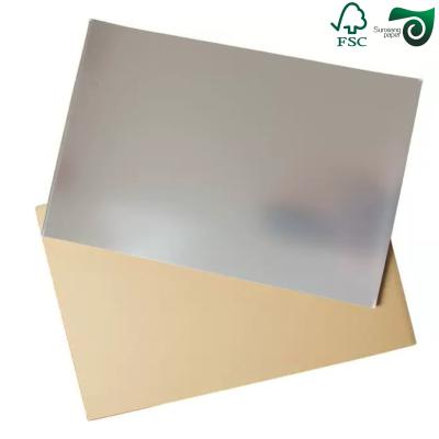 China FSC Waterproof Silver Gold Metallized Paper For Wet Strength Beer Labels Kraft Paper Board for sale