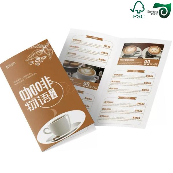 Quality FSC A3 A4 Size 128gsm 150gsm Coated Gloss Digital Printing Paper For Menus for sale