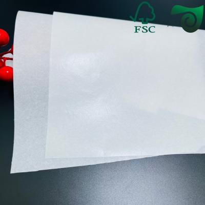 Cina Carta bianca per alimenti ecologica FSC, impermeabile e resistente all'olio, per alimenti fritti in vendita