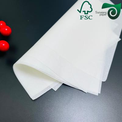 Cina Carta bianca per alimenti ecologica FSC, impermeabile e resistente all'olio, per alimenti fritti in vendita