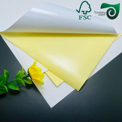 China FSC 80gsm 90gsm One Side Coated Beverage Bottle Label Paper For Printing 37" 23" for sale