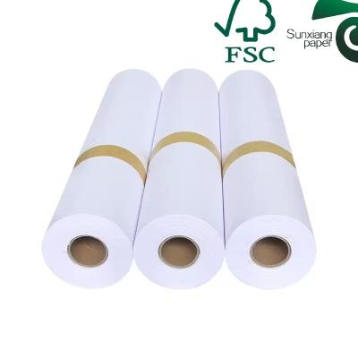 China 610mm 620mm Width Plotter Paper Roll For CAD Engineering Paper CAD Plotter Paper FSC for sale