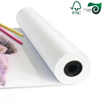 China 80gsm White Bond Plotter Paper Rolls For CAD Printers Available In 50m 100m 150m Lengths for sale